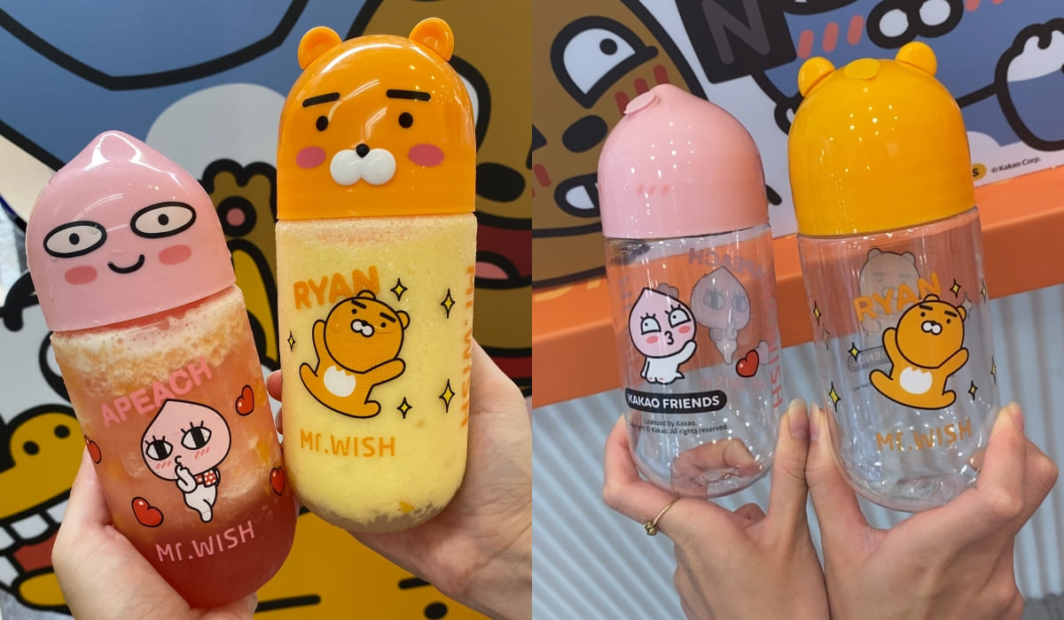 Mr.Wish聯名「Kakao Friends」推周邊！桃子和萊恩造型瓶鐵粉必收 | Mr.Wish、Kakao Friends、萊恩、桃子、聯名 | 愛玩妞 | 妞新聞 niusnews