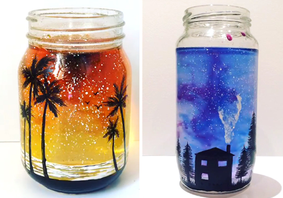 彷彿把流動的星空都裝進瓶中了！縮時攝影般美麗的水彩藝術 | danielle_foye、縮時攝影、水彩、玻璃瓶、藝術 | 生活發現 | 妞新聞 ...