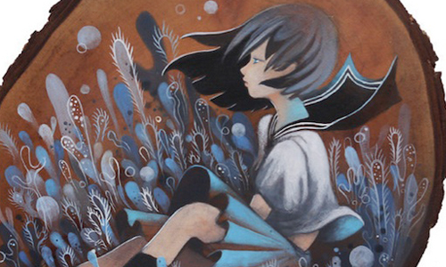 在木頭上也能作畫？綺麗水手服少女的另類漫畫 | Mall Licudine、木頭、漫畫、綺麗、水手服 | 生活發現 | 妞新聞 niusnews